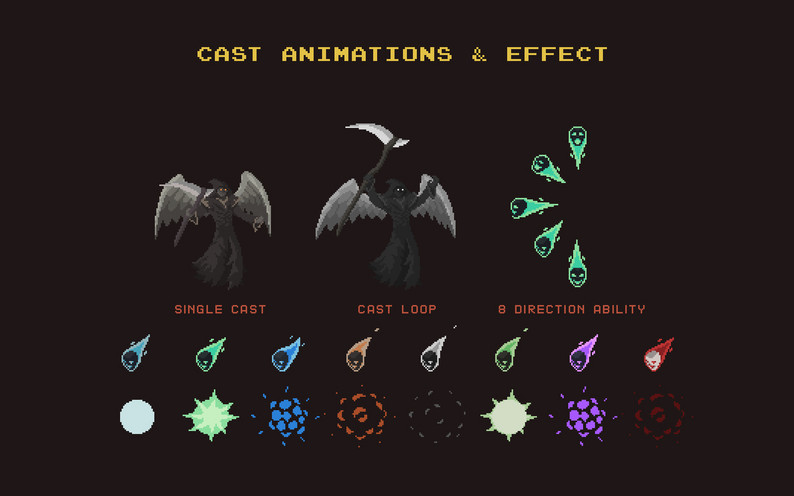 Angel of Death Pixel Art Character by sanctumpixel