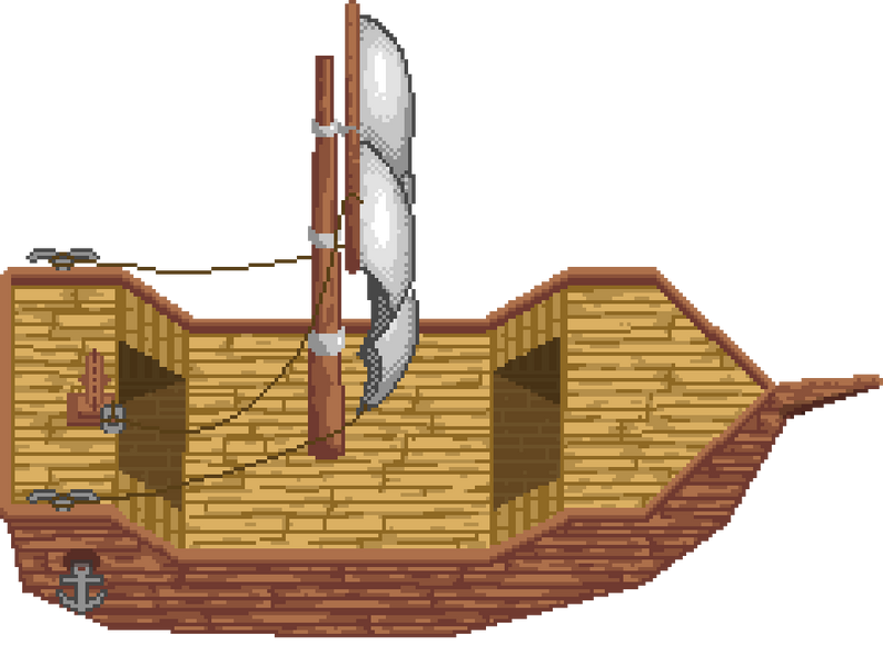 Ship Pixel Sprite by rishikiram