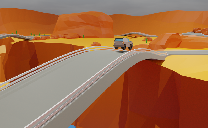 Low Poly Race Tracks by skoggar