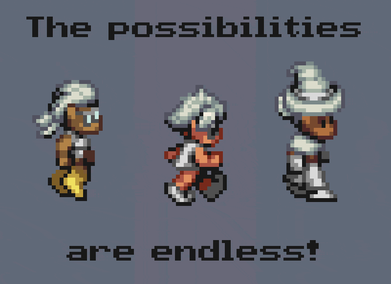 Full Sprite Sheet Customizer Now Included! - Free Pixel Art Character ...