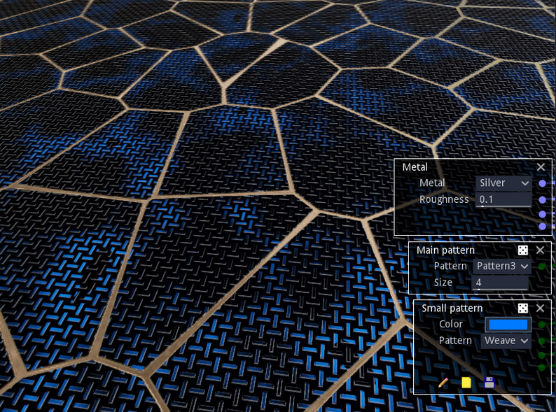 Customizable futuristic floor material by RodZilla