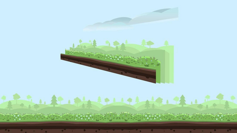 Vector Parallax Background Spring (Free) by ^|Askariot