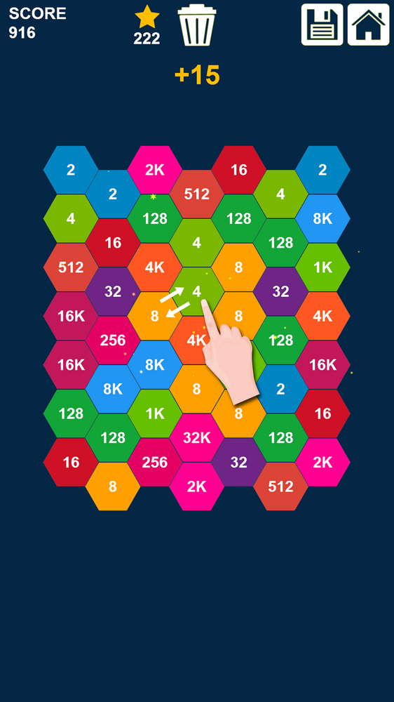 Hexa Games: Hexagon Number Puzzles Collection by ganaysa