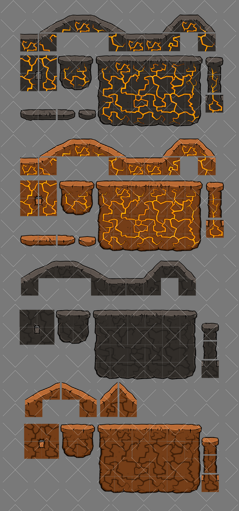 Lava tileset by Robert Brooks - gamedeveloperstudio.com