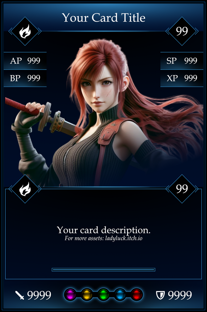 Stats and Status Icons from FFVII Remake Redone and Upscaled by LadyLuck