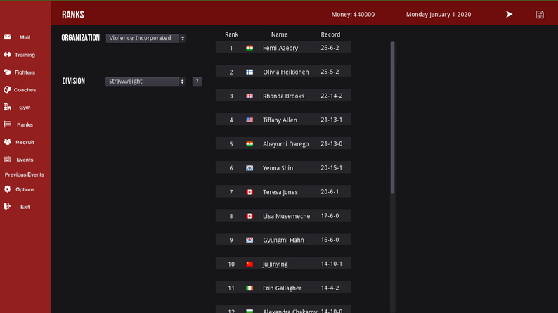 MMA Simulator by Zeversoft