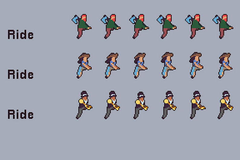 Pixel Art Animal Sprite Sheets by Free Game Assets (GUI, Sprite, Tilesets)