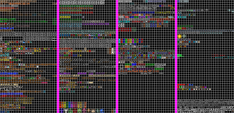 Urizen 1Bit Tileset - 12x12, all themes, CC0 by vurmux