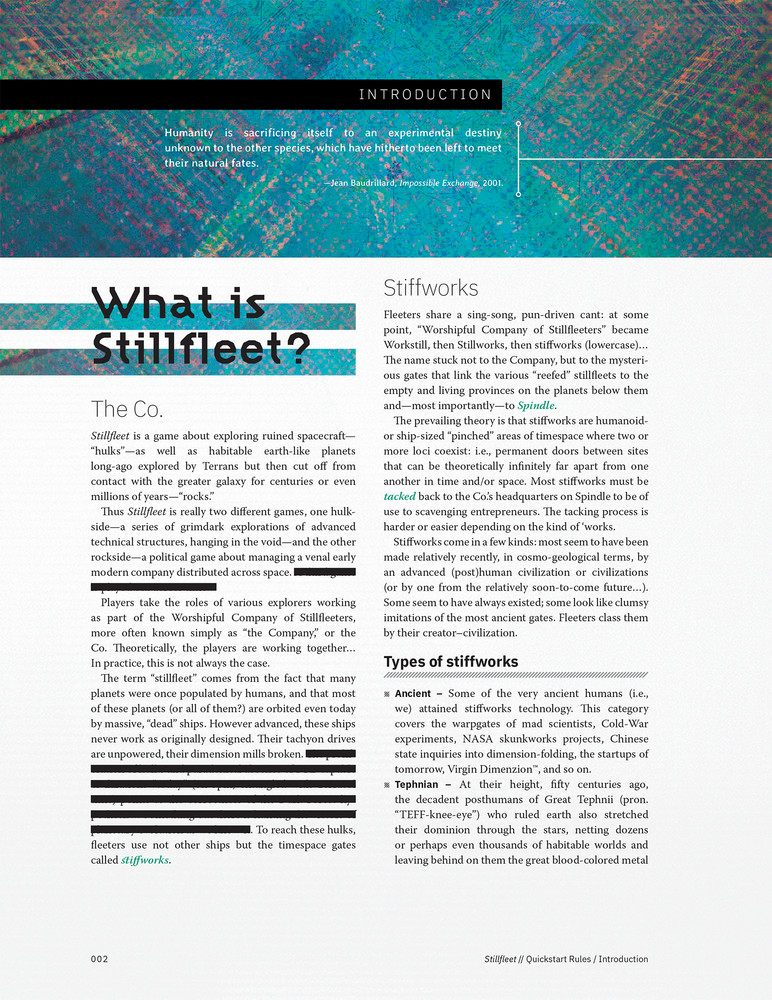 Stillfleet ☉ Quickstart Rules by The Stillfleet Studio