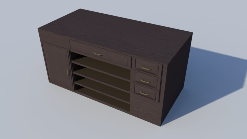 Functional 3D cabinet for game by RandomGuy123