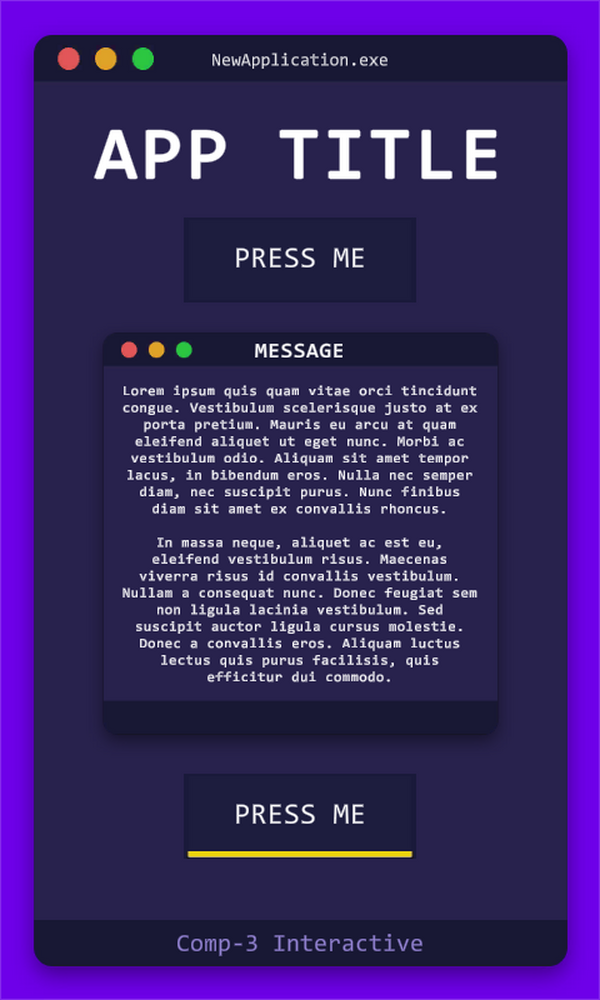 Modern Royal Purple GUI by Comp-3 Interactive