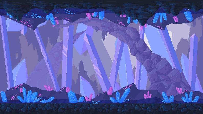 Pixel Caves by Gazielle
