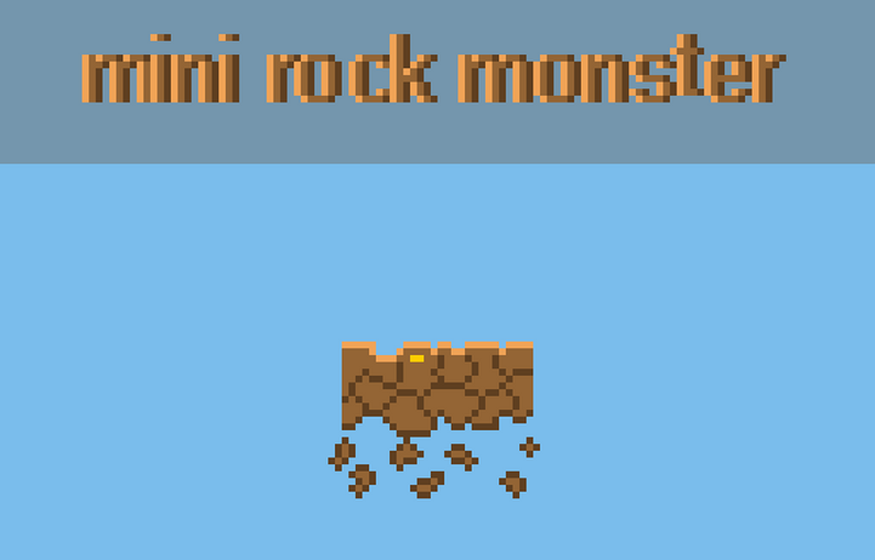Mini rock monster and tiles bundle by Pincholinco