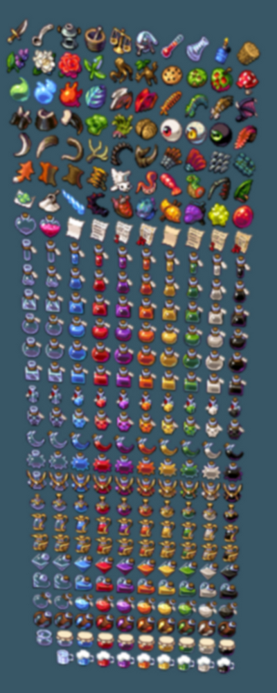 Pixel Fantasy RPG Icons Alchemy 24×24 by Thomas Feichtmeir "Cyangmou"
