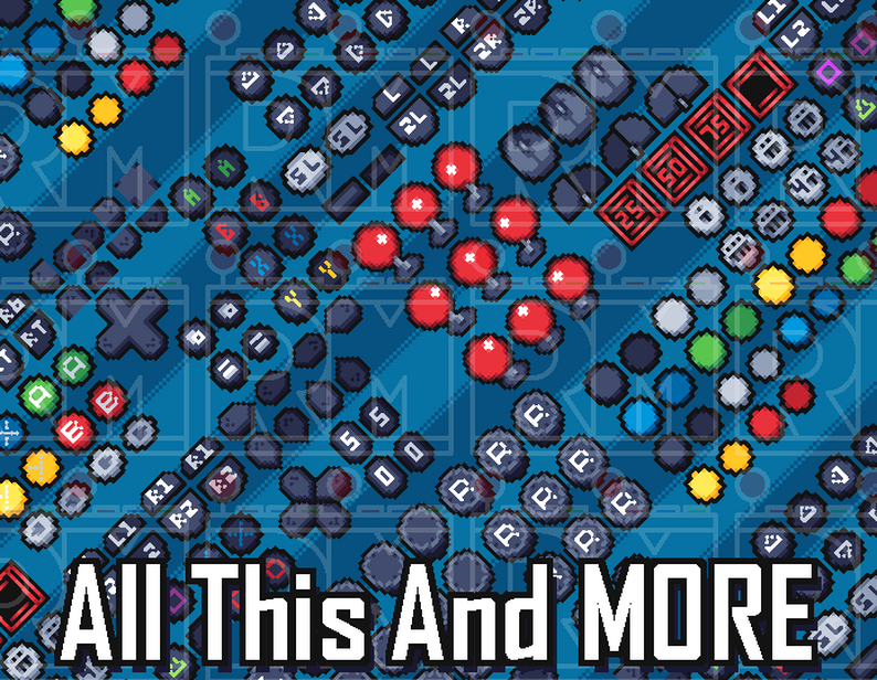 Pixel Button Prompts! (Keyboard/Gamepad) by Retrocade Media