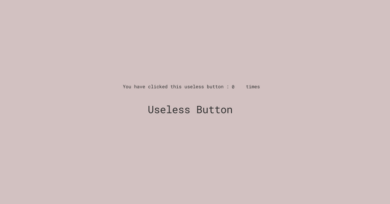 Useless Button by brrrr