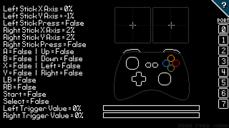 xInput Controller Tester by Fred Wood
