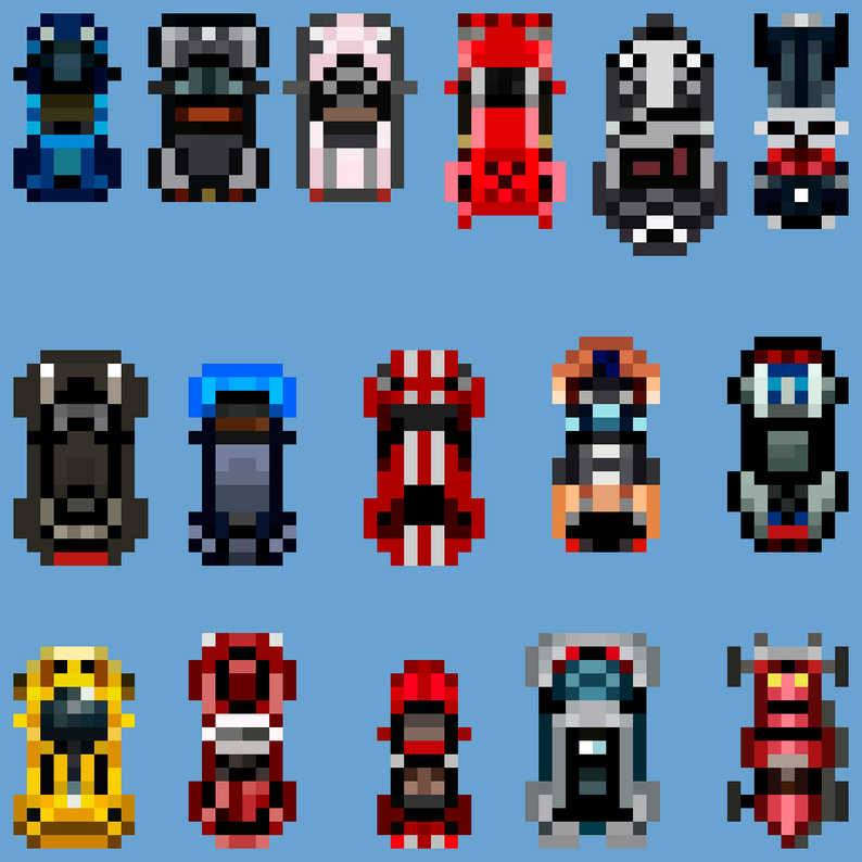 New Pontiac and Plymouth. Free Pixel Cars by ChiffaProdaction