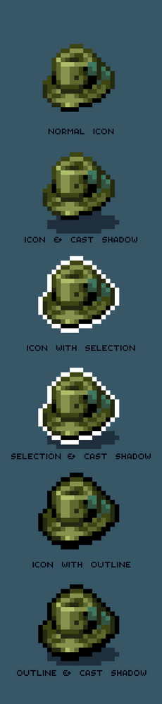 Pixel RPG Icons Fishing 16x16 by Thomas Feichtmeir "Cyangmou"