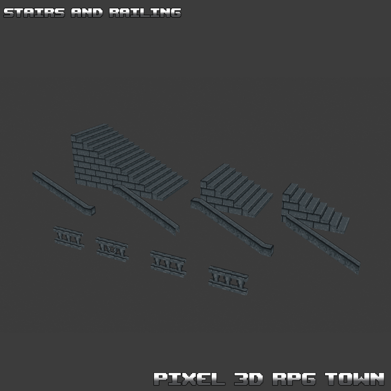 Pixel 3D RPG Town Pack by Ultimate_End