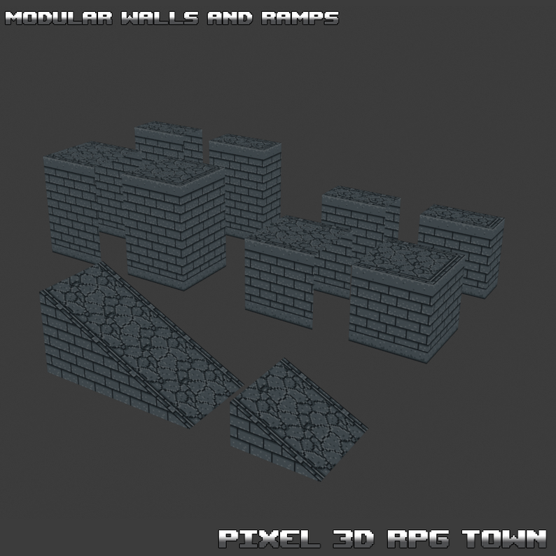 Pixel 3D RPG Town Pack by Ultimate_End