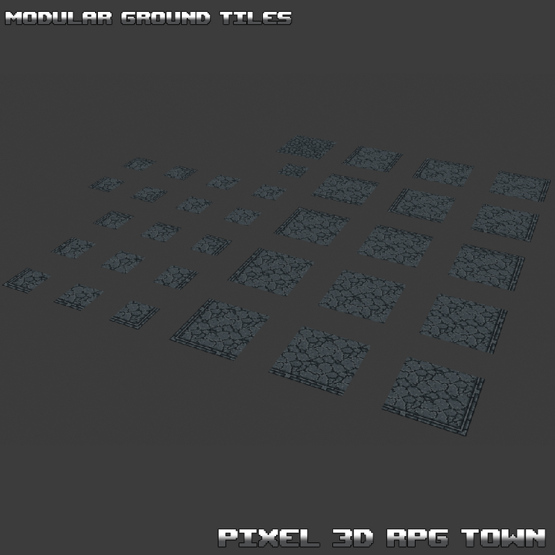 Pixel 3D RPG Town Pack by Ultimate_End