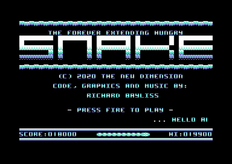 The Forever Extending Snake [Commodore 64] by Richard of TND