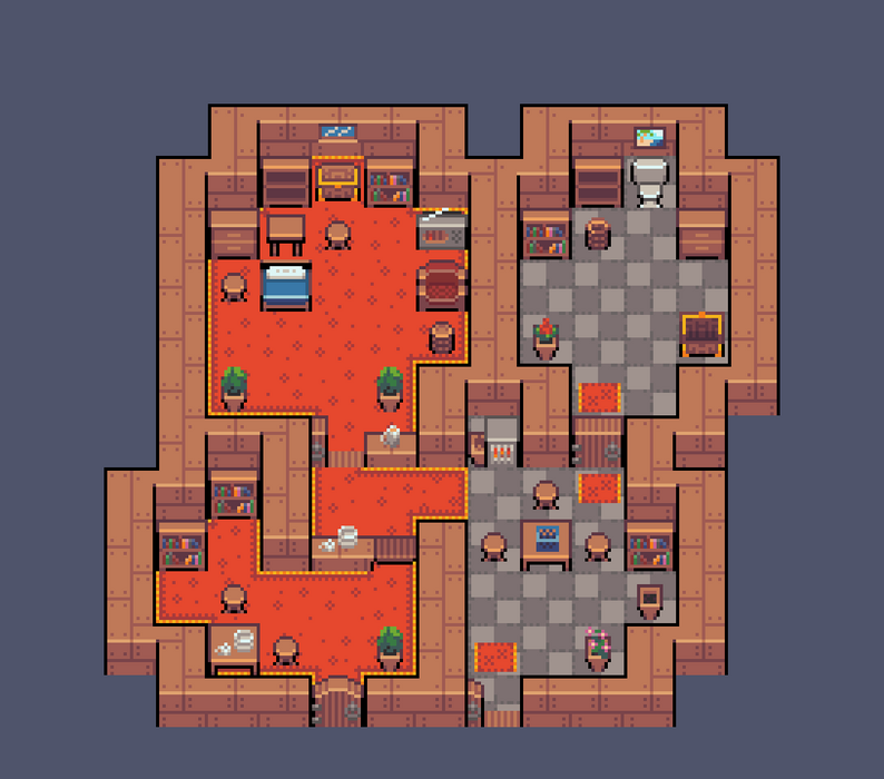 [16x16] Small Indoor Tileset by Tilation