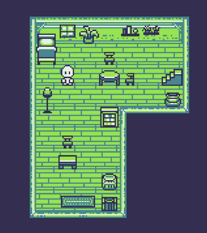 Simple Retro Town Tile Set by fullmetalashley