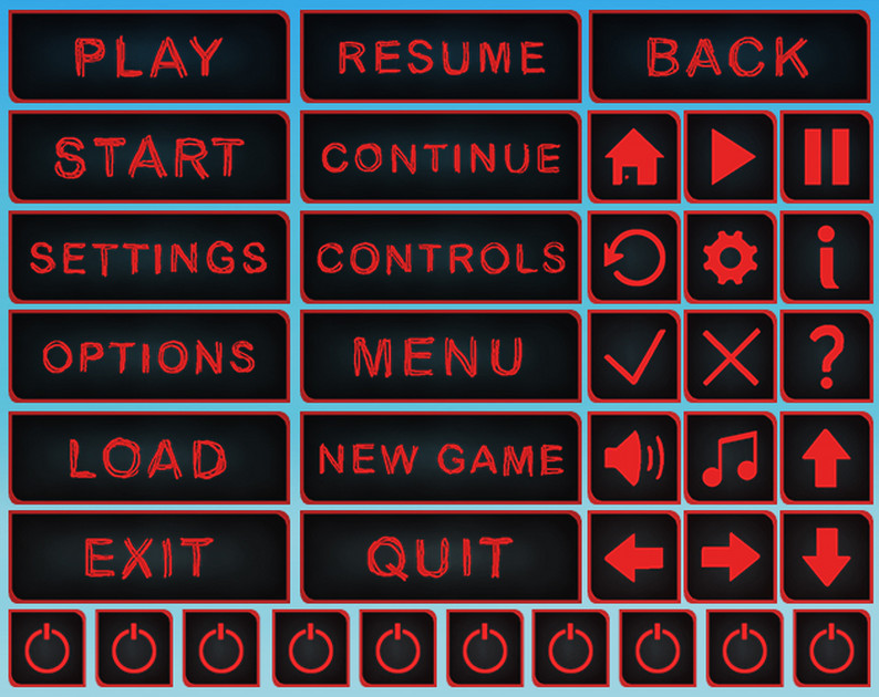 Menu Buttons by Nectanebo