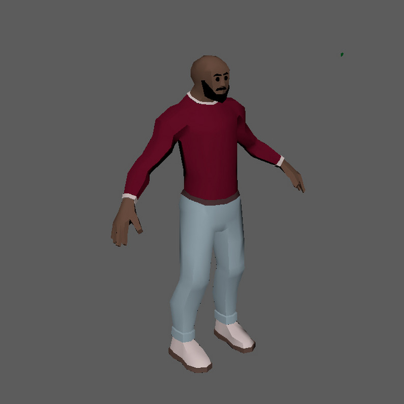 FREE Low Poly Character Pack by Adam Hajdu