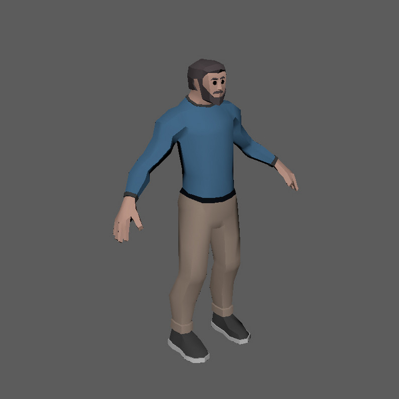 FREE Low Poly Character Pack by Adam Hajdu