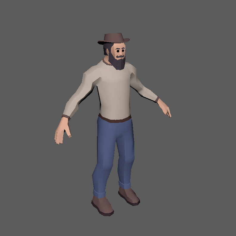 FREE Low Poly Character Pack by Adam Hajdu