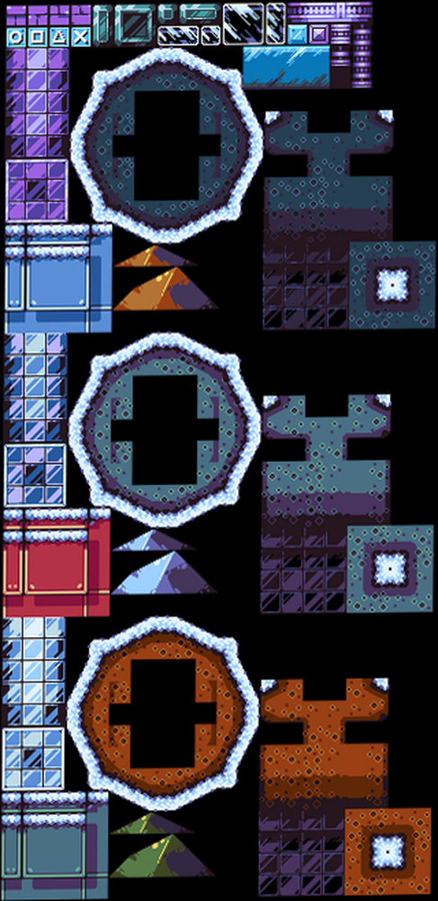 Colourful Platformer - Ice Tileset by Matwek