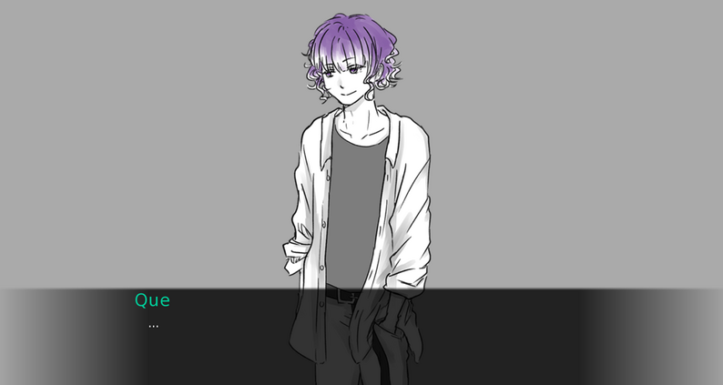 Que - Free Blinking Sprite + Ren'Py Code by Koto