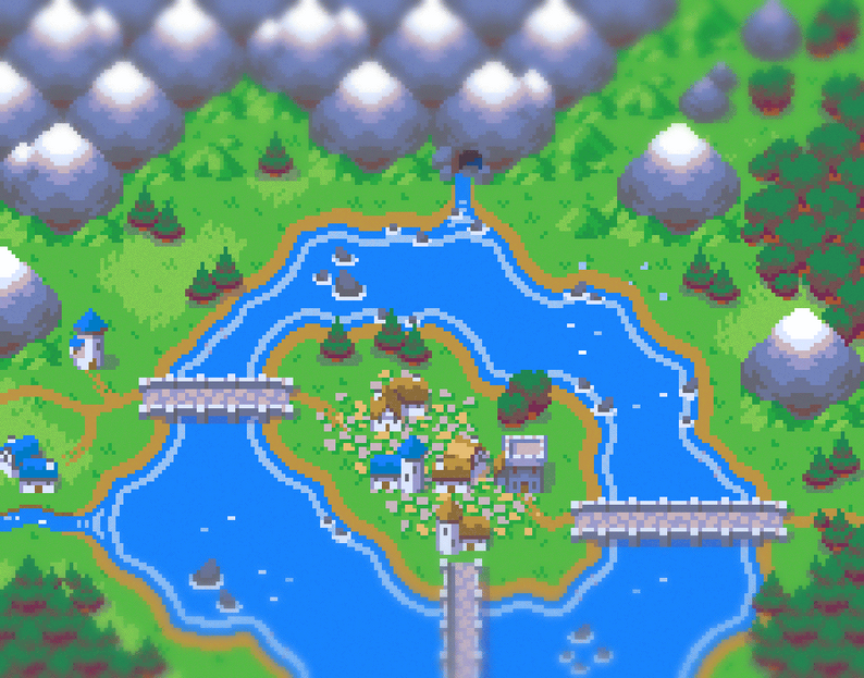 RPG Overworld Tileset by MattWalkden
