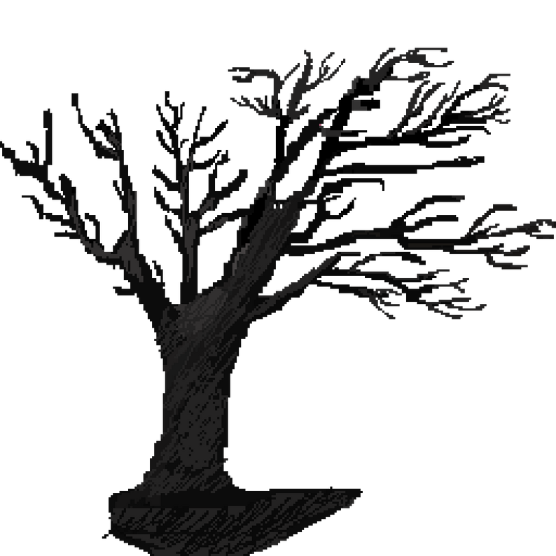 Pixel Art 2D Trees by Shahrom