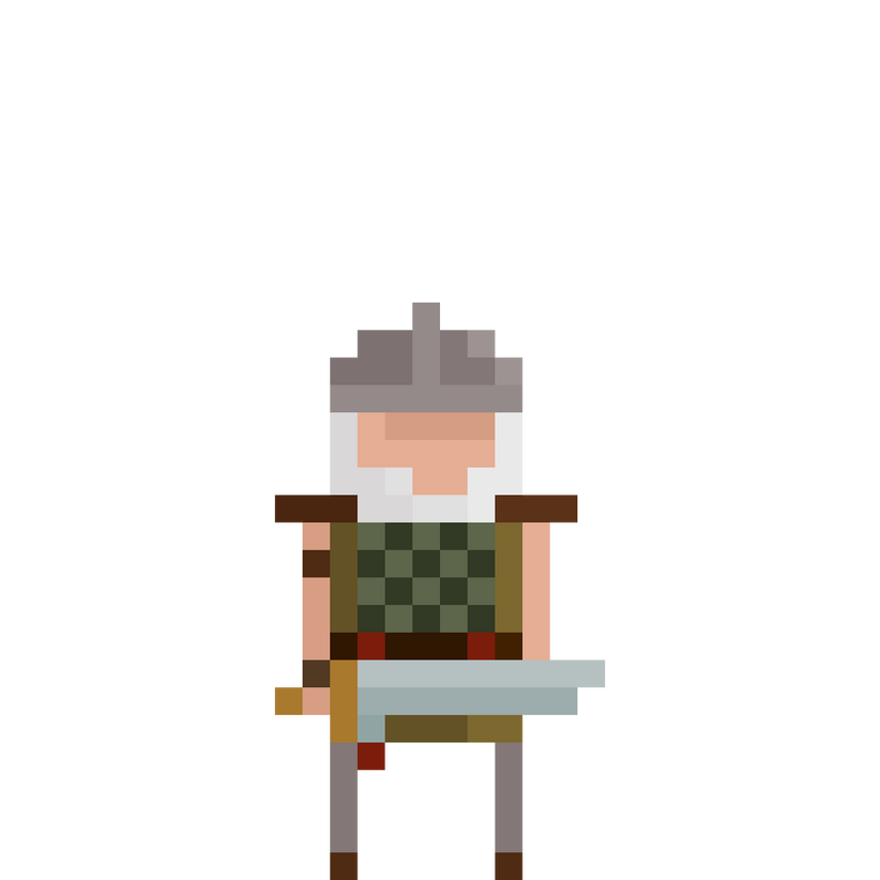 Free 2D Pixel Art Warrior / Swordsman Character Sprites by pellaore