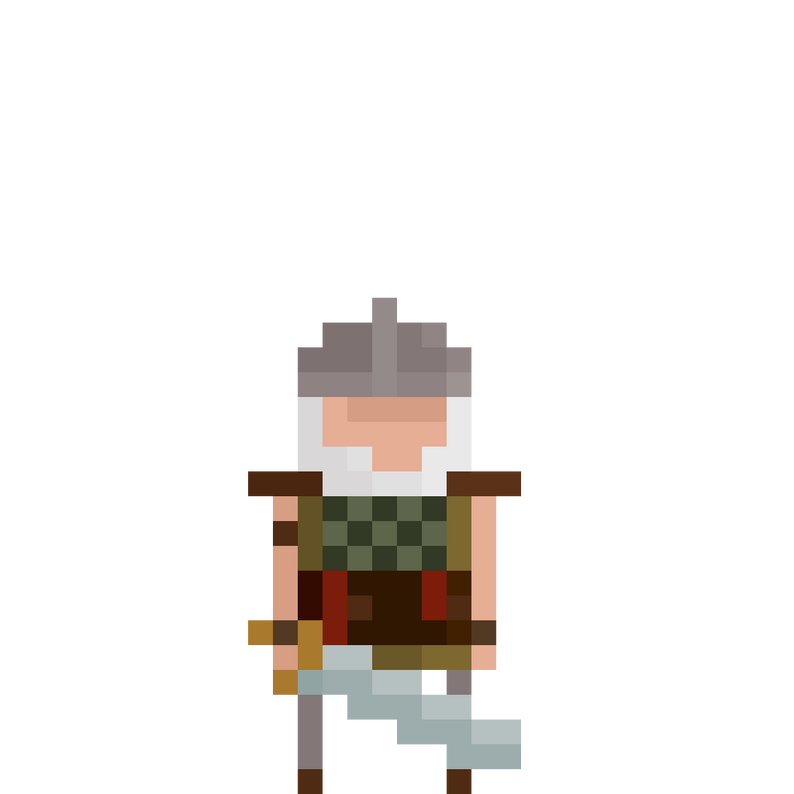Free 2D Pixel Art Warrior / Swordsman Character Sprites by pellaore