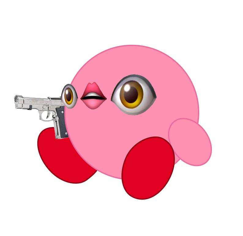Kirby has a Gun by TimelyIdiot