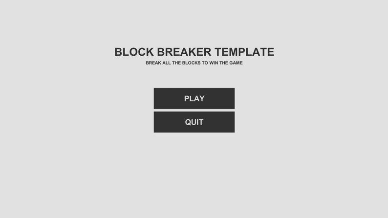 Block Breaker - Unity Project Template (Fully Documented) by Sothern