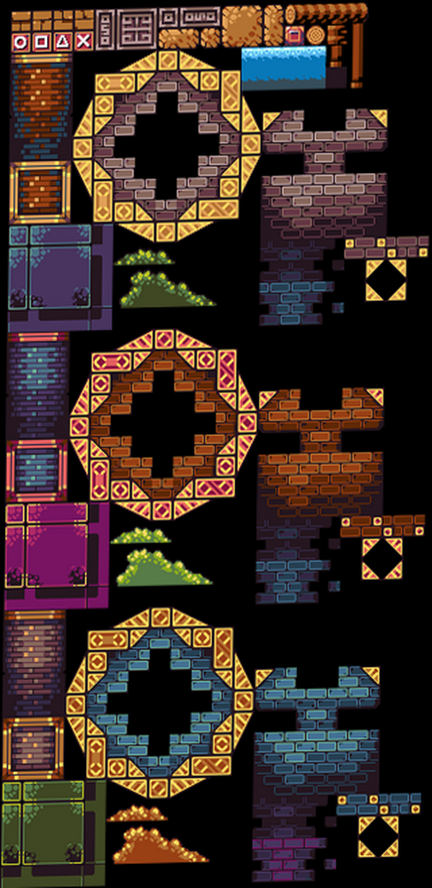 Colourful Platformer - Temple Tileset by Matwek