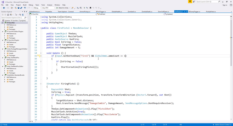 Survival Horror Game Unity Project Source Code by Jimmy Vegas Game Studios