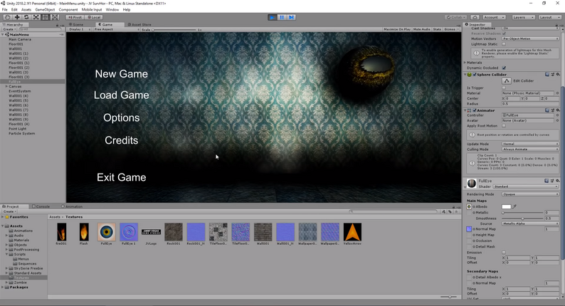 Survival Horror Game Unity Project Source Code by Jimmy Vegas Game Studios