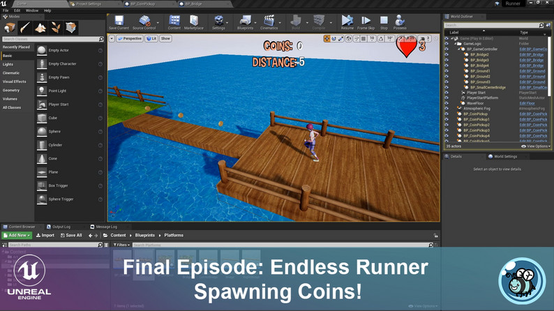 Endless Runner Tutorial UE4 by Bee