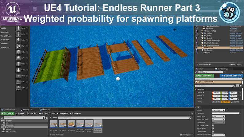 Endless Runner Tutorial UE4 by Bee