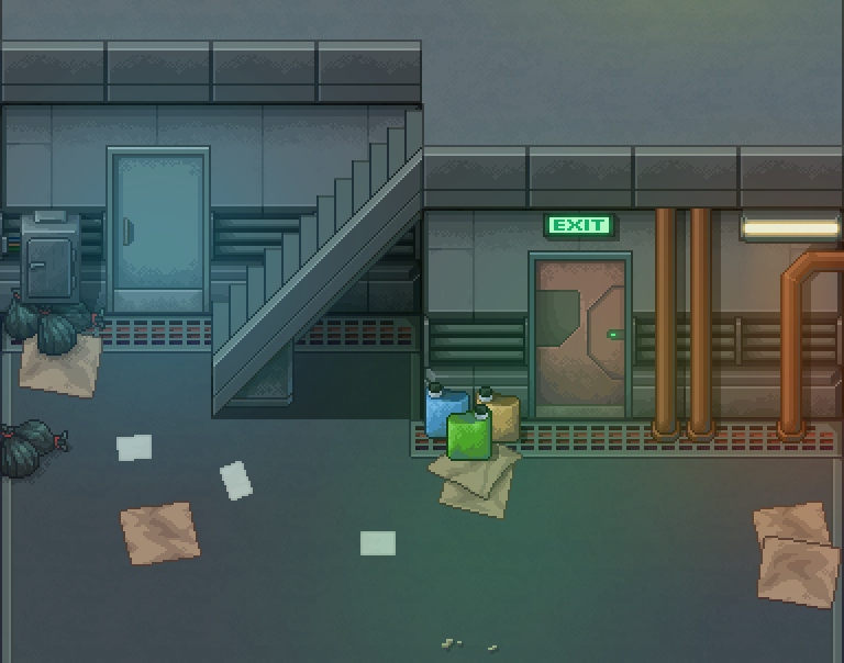 Big remaster update + new tilesheet - Winlu Cyberpunk Tileset ...