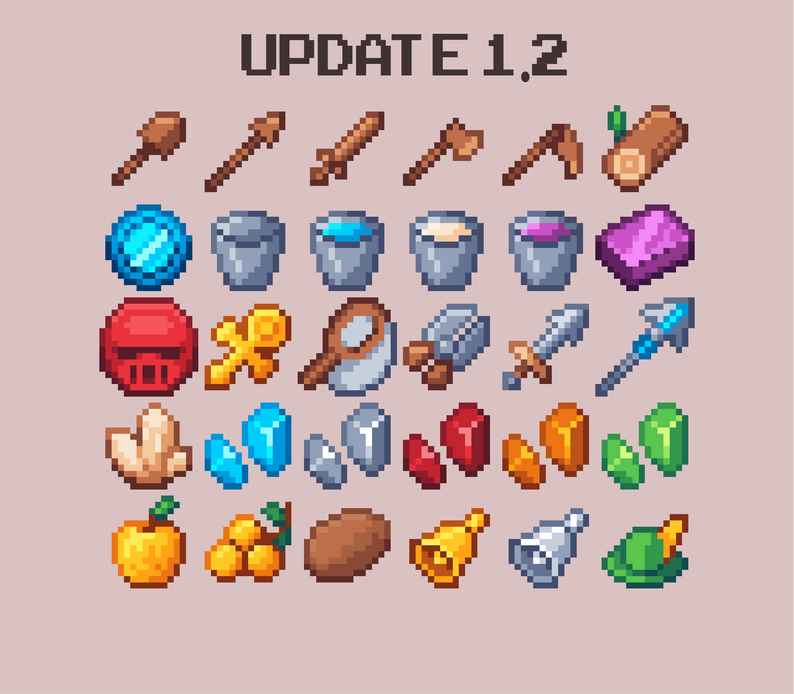 16x16 RPG Icon Pack by mochamiruku