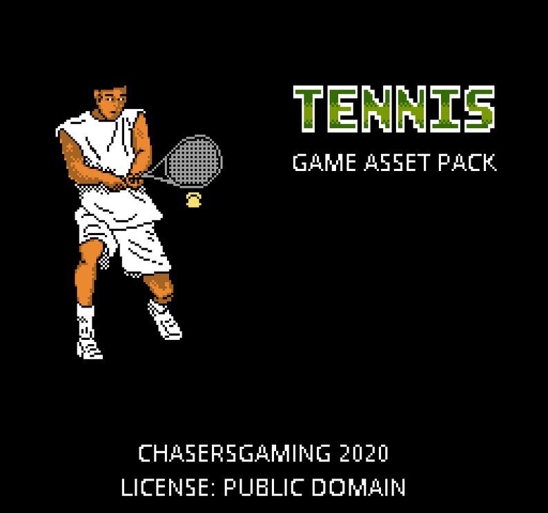 Asset Pack 'Tennis' NES by chasersgaming