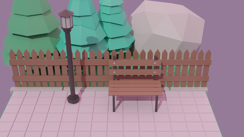 Low Poly Park by Thetood